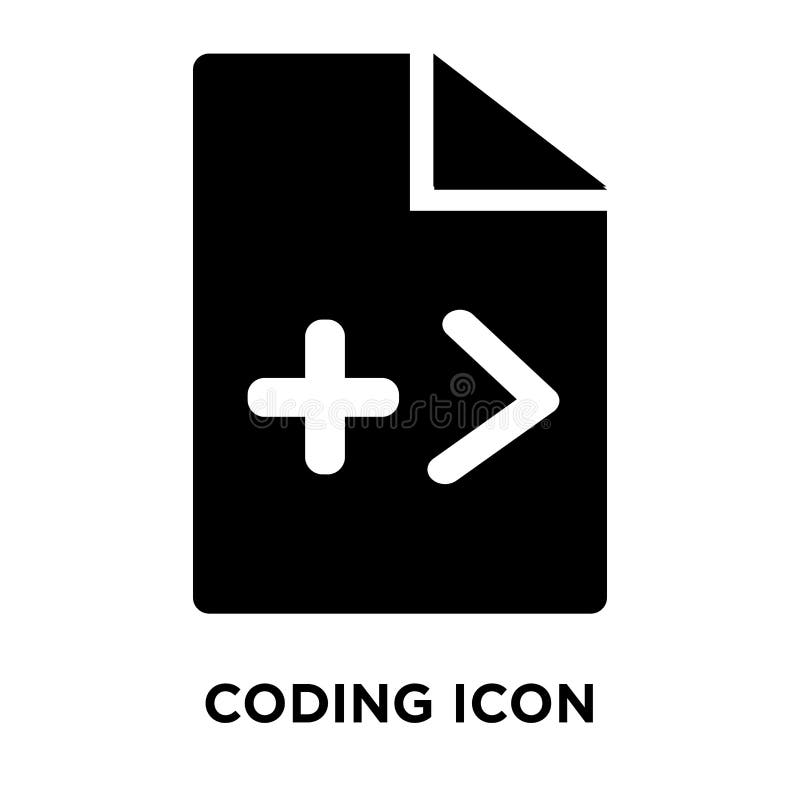 Coding Icon Vector Isolated on White Background, Logo Concept of Stock ... Coding Icon Vector Isolated on White Background, Logo Concept of Stock ...