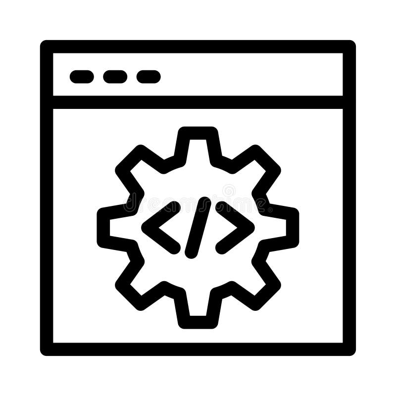 Coding Idea Vector Flat Colour Icon Stock Vector - Illustration of equipment, website: 205577438