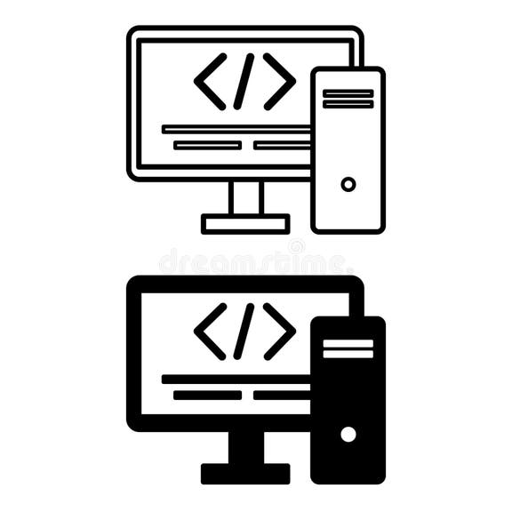 Coding Icons. stock vector. Illustration of computer - 310694979