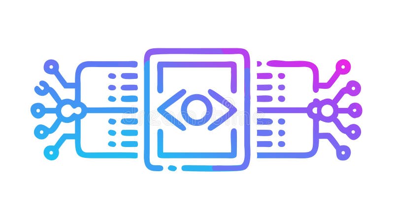 Coding Interface Icon: Software Development Programming, Vector Design Generative AI Stock ...