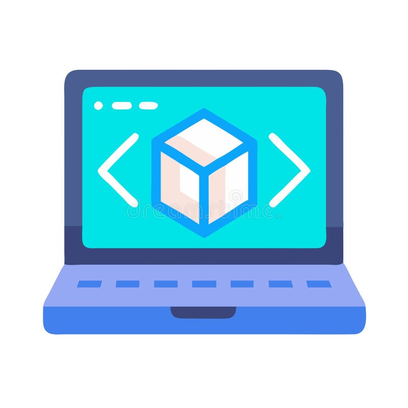 Coding Laptop Icon Set – Software Development, Programming, Debugging ...