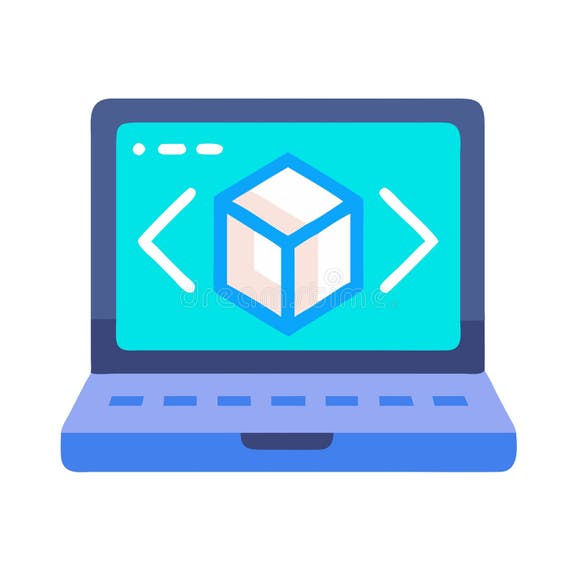 Coding Laptop Icon Set Software Development Programming Debugging