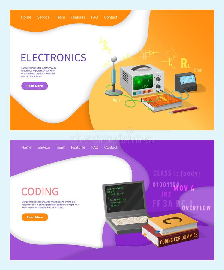 Coding Lessons Programming On Computer Subject Stock Vector Illustration Of Program Lesson