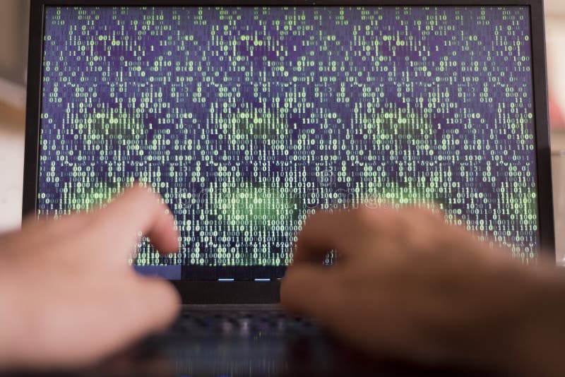 Coding the Matrix stock photo. Image of matrix, perspective - 86173108