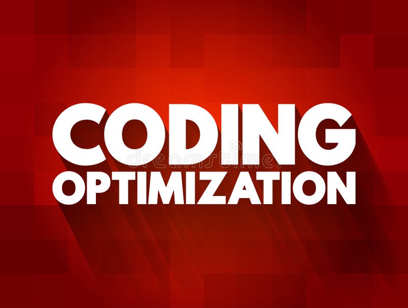 Coding Optimization Text Quote Concept Background Stock Illustration Illustration Of Concept