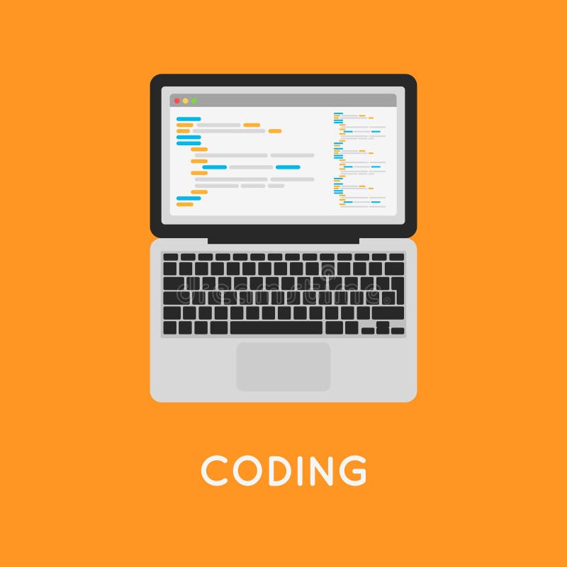 Coding Php or Html on Laptop. Programming Stock Vector - Illustration ... Coding Php or Html on Laptop. Programming Stock Vector - Illustration ...