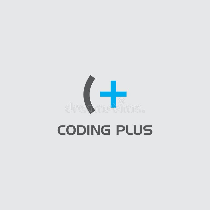 Coding Plus Logo , Clinic Logo Vector Stock Vector - Illustration of ...