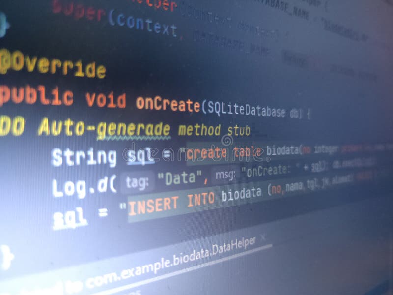 Coding Program with Android Program Stock Photo - Image of multimedia ...