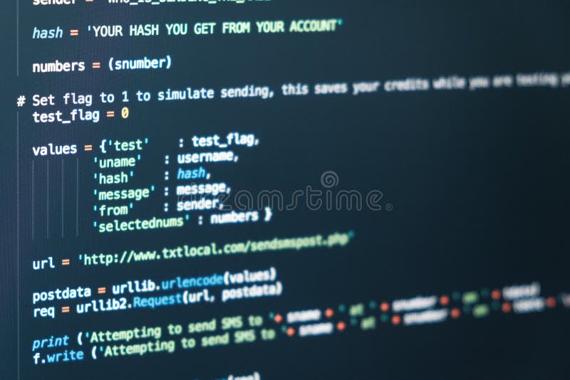 Coding Programmer Abstract Background Computer Language Script Stock Image Image Of Hacker