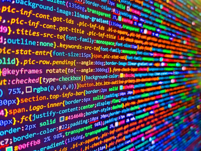 Coding Programmer Abstract Background. Green is Dominant Color Stock Image - Image of company ...