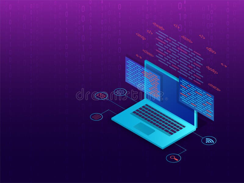 3D Laptop with Multiple Social Media Applications and Equipments on ...