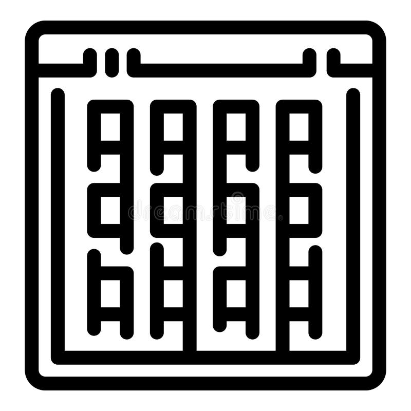 Coding Programming Script Icon Outline Vector Test Version Code Stock Vector Illustration Of