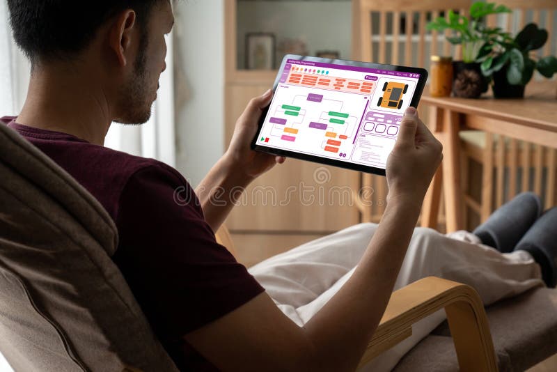 Coding and Programming Software Developed for Brisk School Education Stock Photo - Image of ...