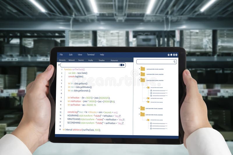 Coding and Programming Software Developed for Brisk School Education Stock Photo - Image of ...