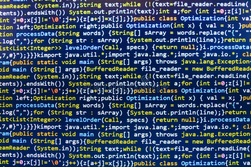 Coding Programming Source Code Screen Stock Image Image Of Data Cloud 50626037