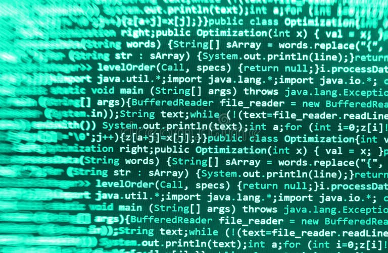 Coding Programming Source Code Screen. Stock Illustration - Illustration of background ...