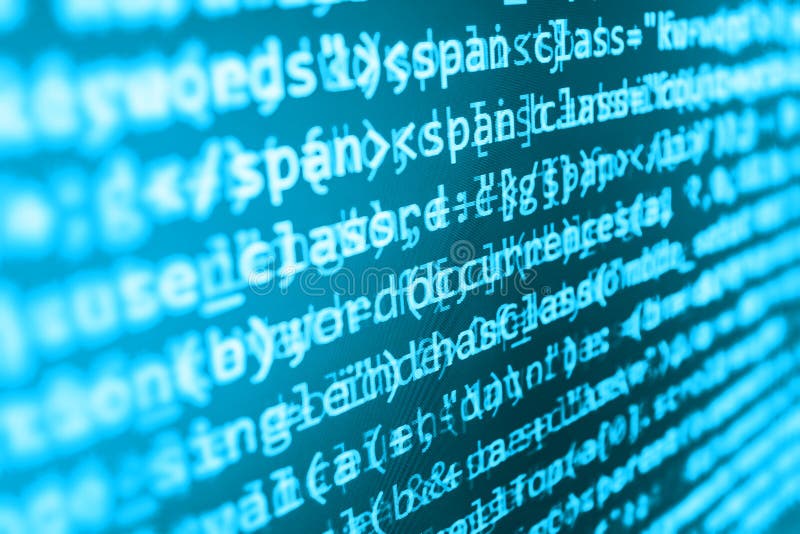 Coding Programming Source Code Screen Colorful Abstract Data Display Software Developer Web