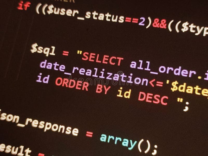 Coding Programming Source Code Screen Abstract Technology Background