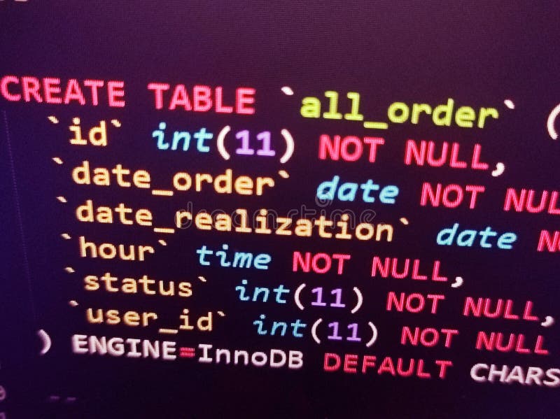 Coding Programming Source Code Screen. Abstract Technology Background ...
