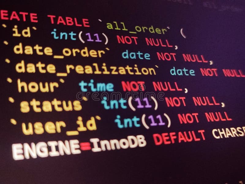 Coding Programming Source Code Screen. Abstract Technology Background. Cyber Attack or Security ...