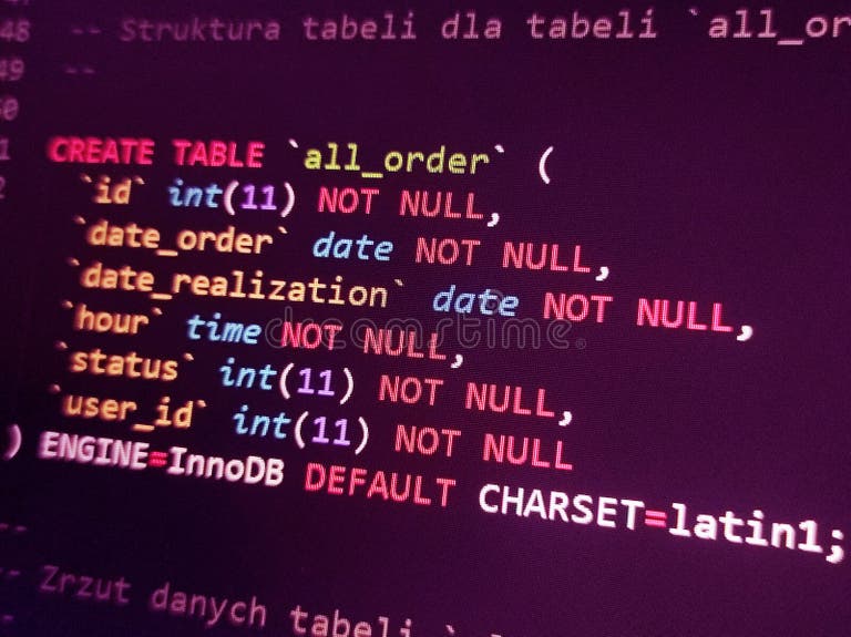 Coding Programming Source Code Screen. Abstract Technology Background ...