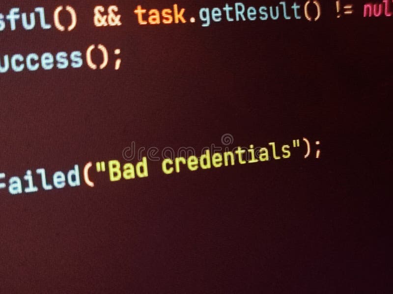 Coding Programming Source Code Screen Abstract Technology Background Cyber Attack Or Security