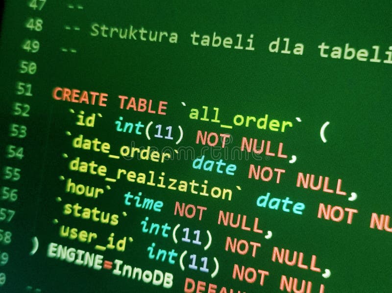 Coding Programming Source Code Screen. Abstract Technology Background ...