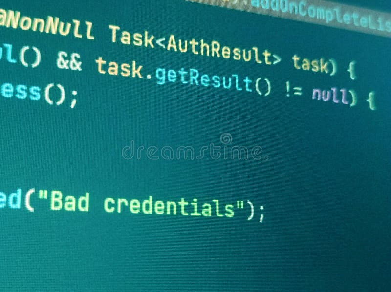 Coding Programming Source Code Screen Abstract Technology Background Cyber Attack Or Security