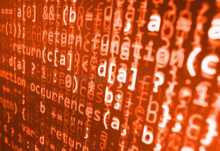 Coding Programming Source Code Screen Colorful Abstract Data Display