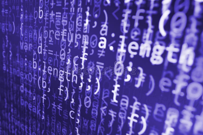 Coding Programming Source Code Screen Colorful Abstract Data Display