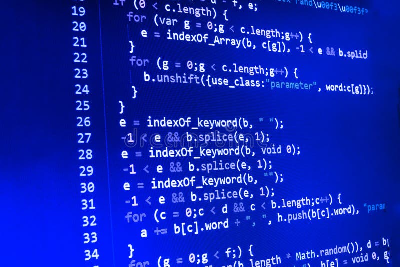 Coding Programming Source Code Screen Colorful Abstract Data Display Software Developer Web