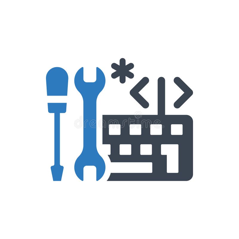 Coding rebuild icon stock vector. Illustration of tools - 262611777