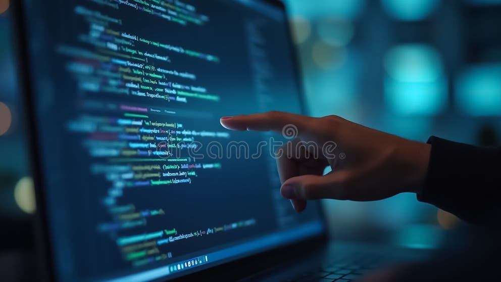 Coding Session at Night with Focus on Programming Language Syntax and ...