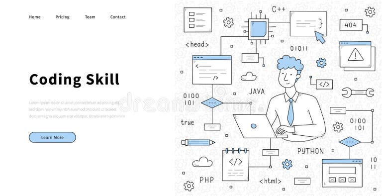 Software Engineer Doodle Stock Illustrations – 244 Software Engineer ...