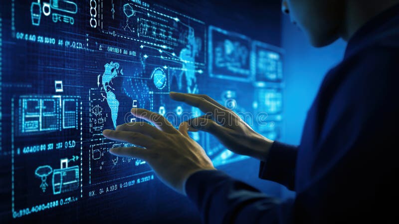 Coding Software Developer Work Stock Image Image Of Background Script 289016817