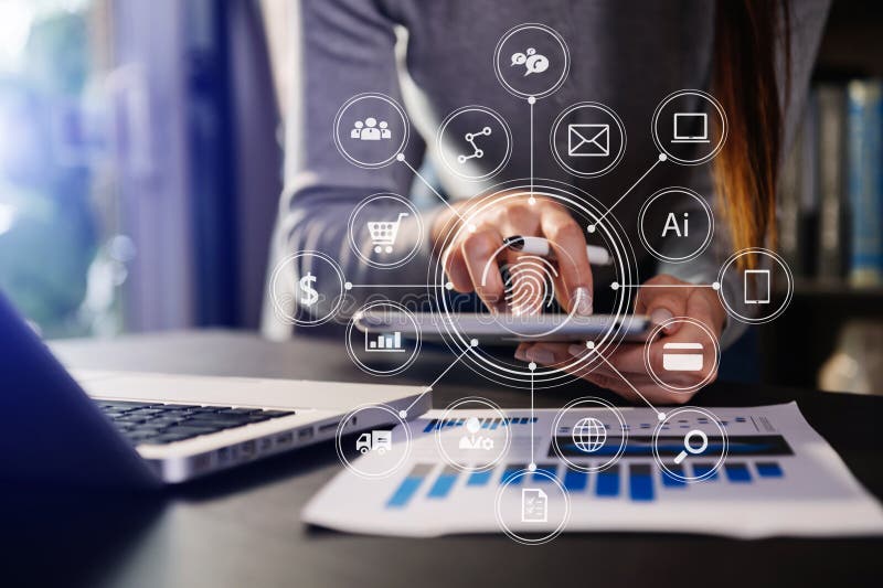 Coding Software Developer Work with Augmented Reality Dashboard Computer Icons Stock Photo ...