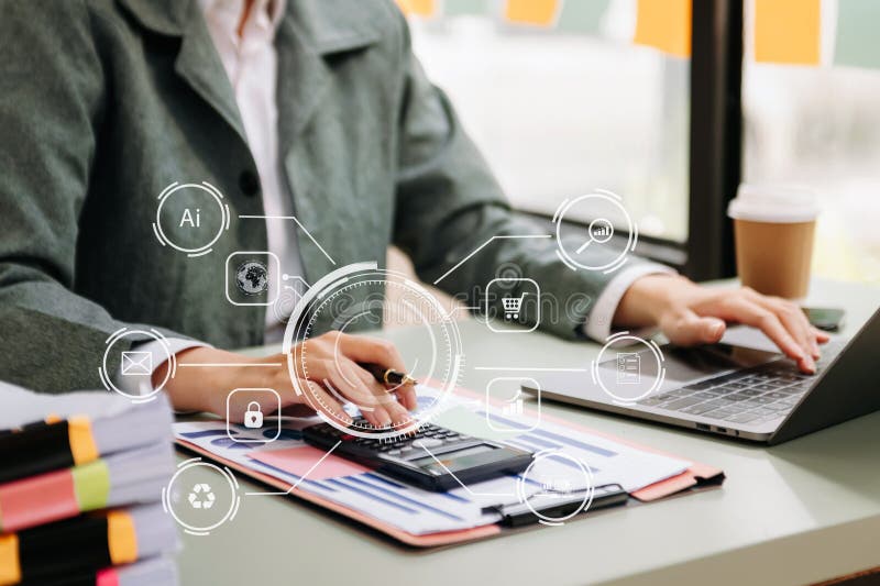 Coding Software Developer Work With Augmented Reality Dashboard