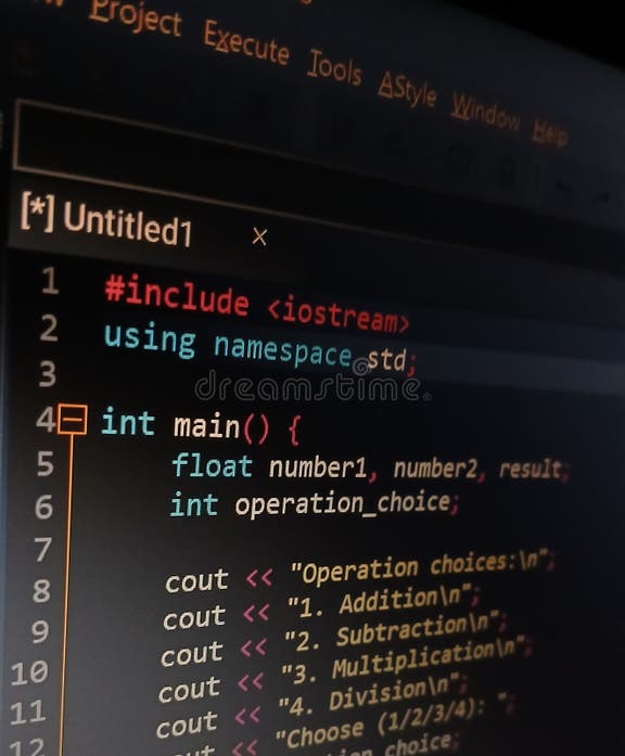 Coding Time with Various Number Codes Stock Image - Image of font ...