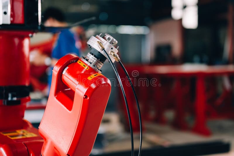 Coding To Heavy Automatic Machine Robotic Arm Programming Software Automatic Stock Image