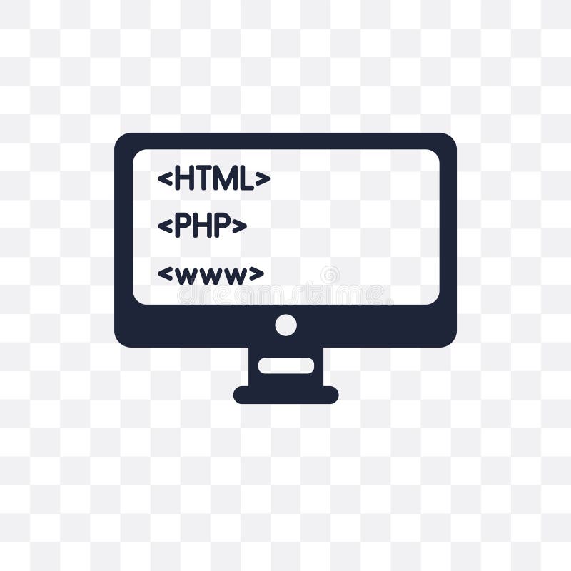 Coding Transparent Icon. Coding Symbol Design from Programming C Stock ...