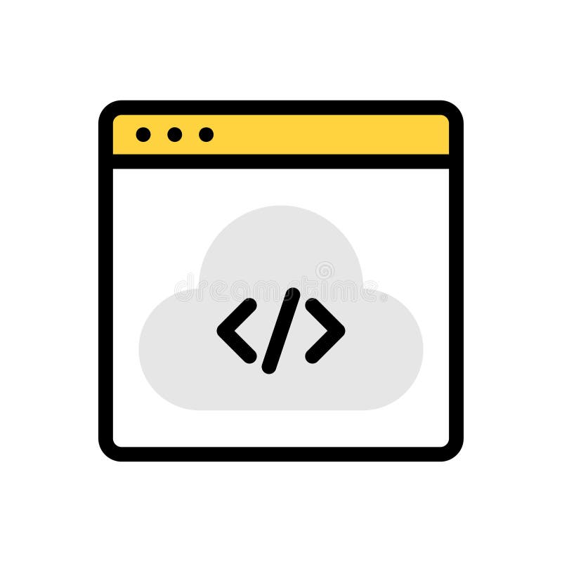 Coding stock vector. Illustration of webpage, icons - 217248606