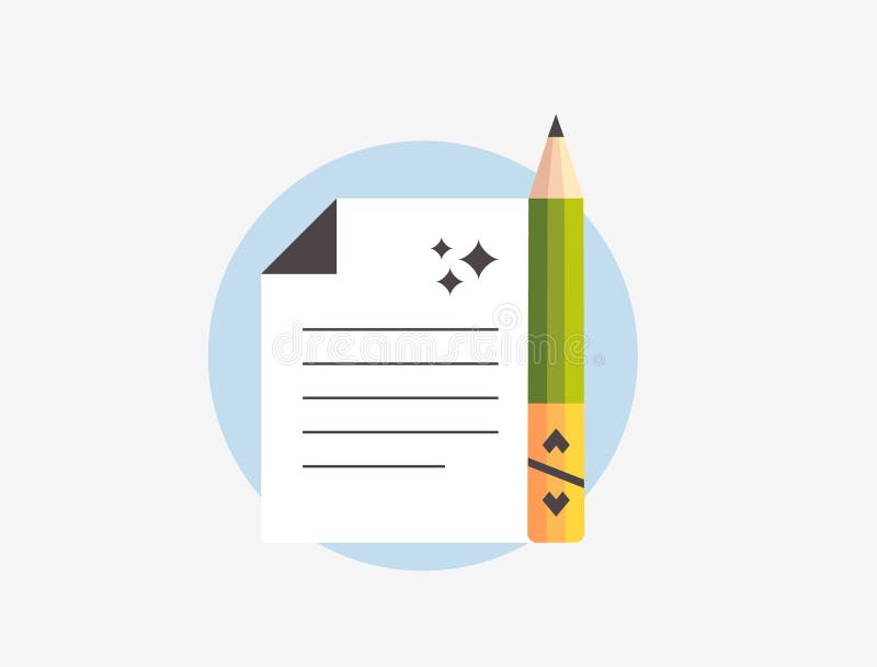 Coding Vector Illustration with Pencil and Paper, Code Writing ... Coding Vector Illustration with Pencil and Paper, Code Writing ...