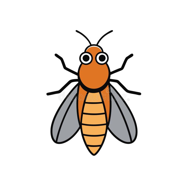 Codling Moth Angry Icon Vector Stock Vector - Illustration of butterfly ...