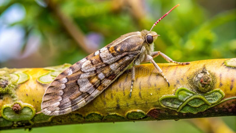 Codling Moth rests bank stock illustration. Illustration of holiday ...