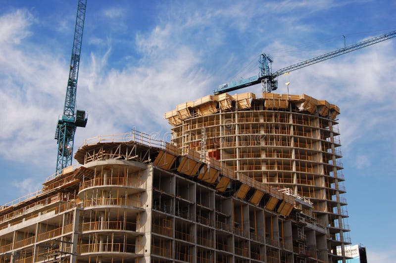 Codominium Construction stock image. Image of building - 2343489