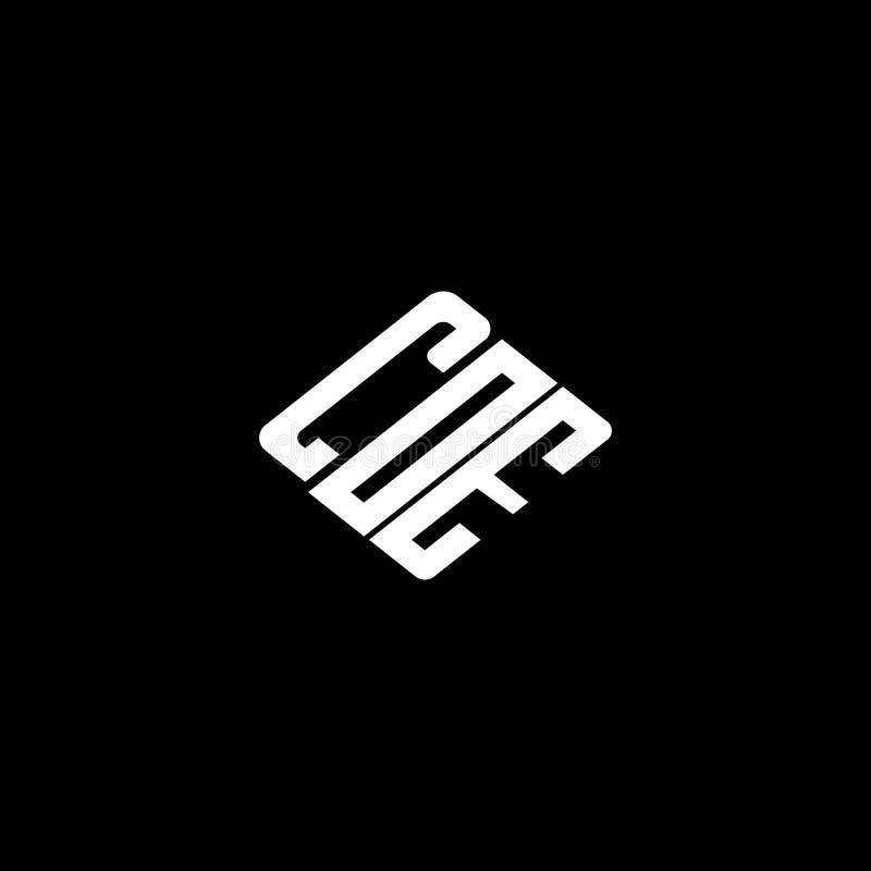 COE Letter Logo Design on Black Background Stock Illustration ...