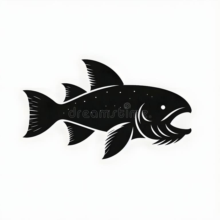 Coelacanth Silhouette Stock Illustrations – 114 Coelacanth Silhouette ...
