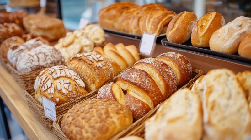 Coeliac Awareness Week Assorted Fresh Bread Loaves and Rolls on Display ...