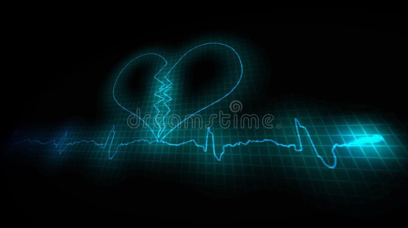 Coeur Attask Cardiogramme D'un Coeur Malade Illustration Stock ...