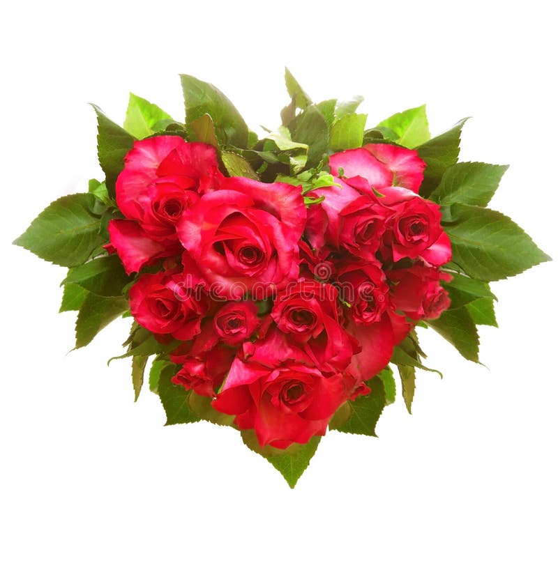 Coeur de roses. photo stock. Image du lame, bouquet, coeur - 30509258